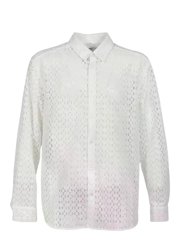 POST ARCHIVE FACTION Diamond-cut Shirt - White