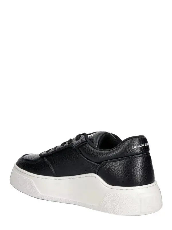 Armani Exchange Pebbled Sneakers - Black