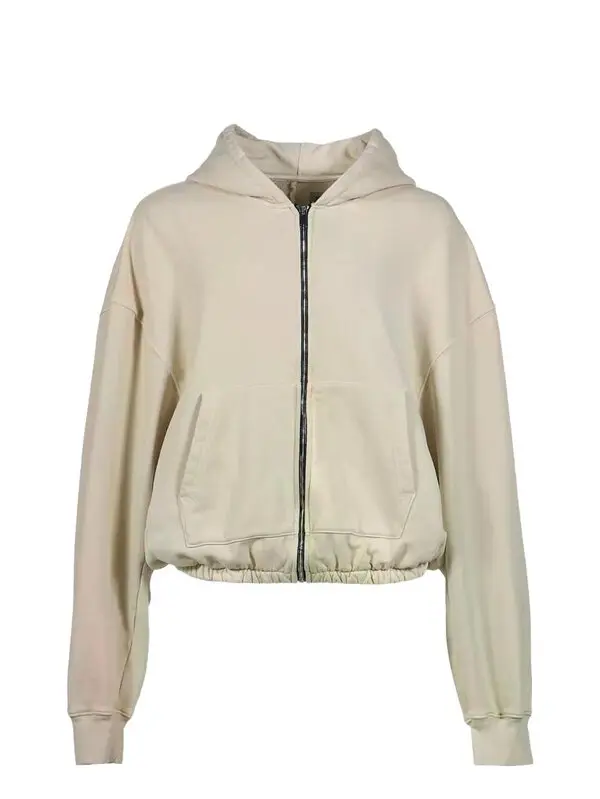 B1ARCHIVE Zip-up Cropped Hoodie - Neutrals