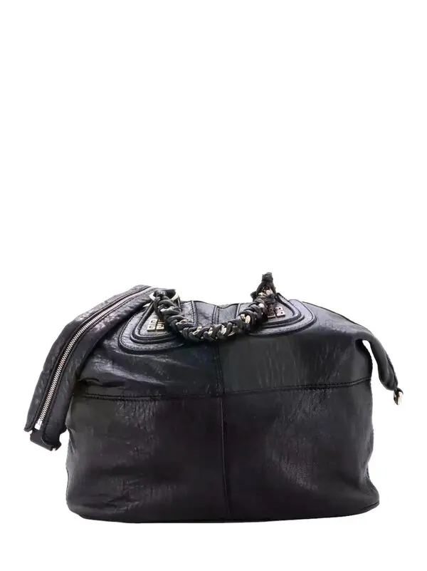 Givenchy Chain Wrap Nightingale Leather Medium Satchel - Black