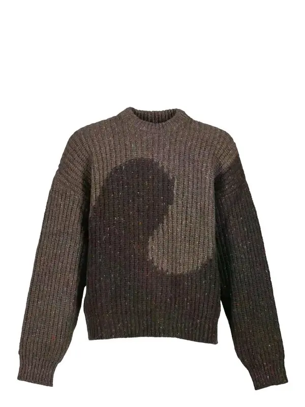 ERL Swirl Rib-knit Sweater - Brown