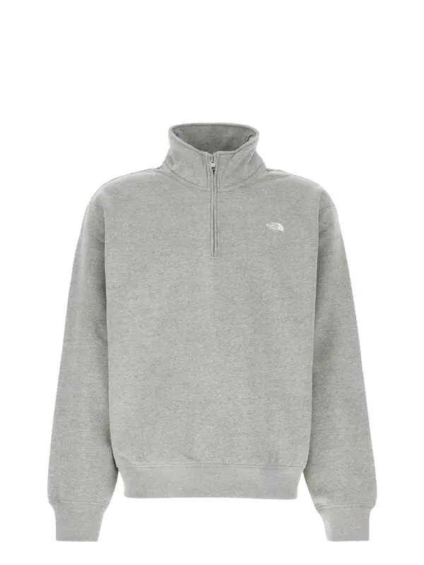 The North Face Essential Simple Dome Relaxed 1/4 Zip Sweatshirt - Grey