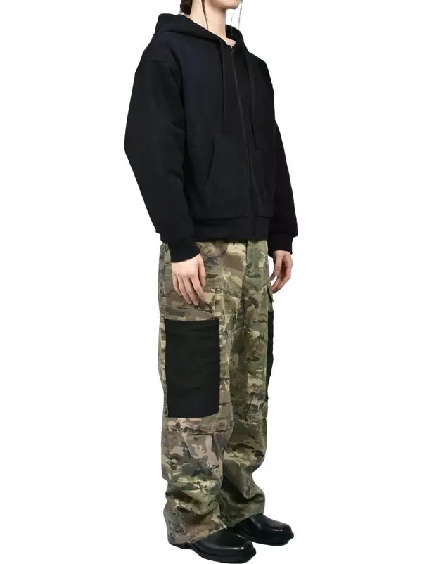 Matthew Williamson Double-layer Zip-up Hoodie - Black
