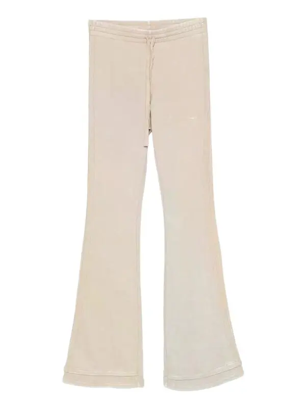 Adidas Drawstring Flared Track Pants - Neutrals