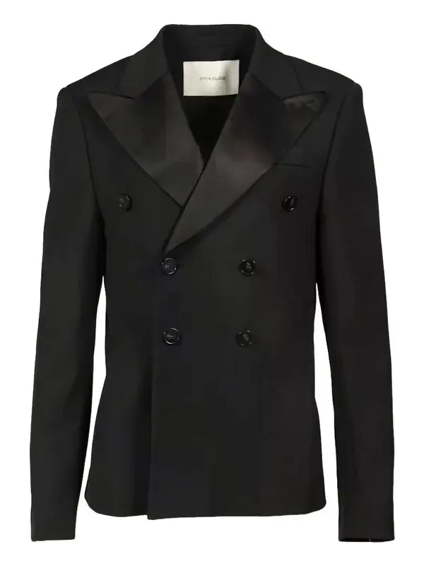 ENTIRE STUDIOS Double-breasted Mason Jacket - Black