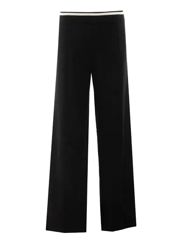 Liu Jo Knit Palazzo Trousers - Black