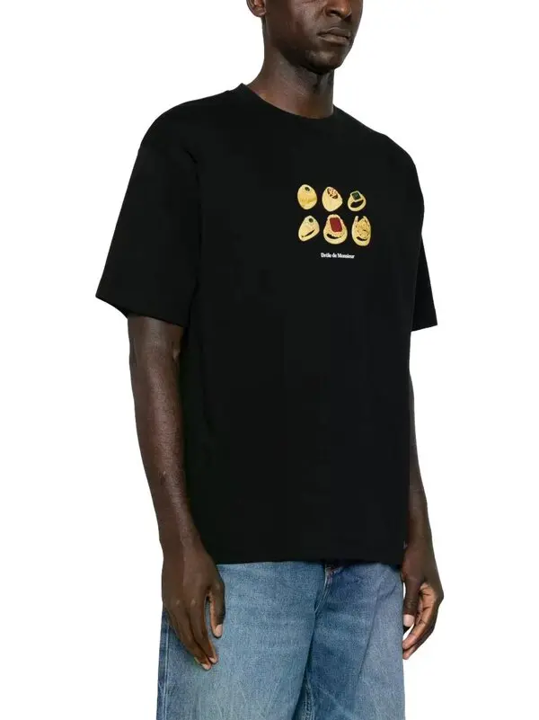 Drole De Monsieur Rings Graphic-print T-shirt - Black