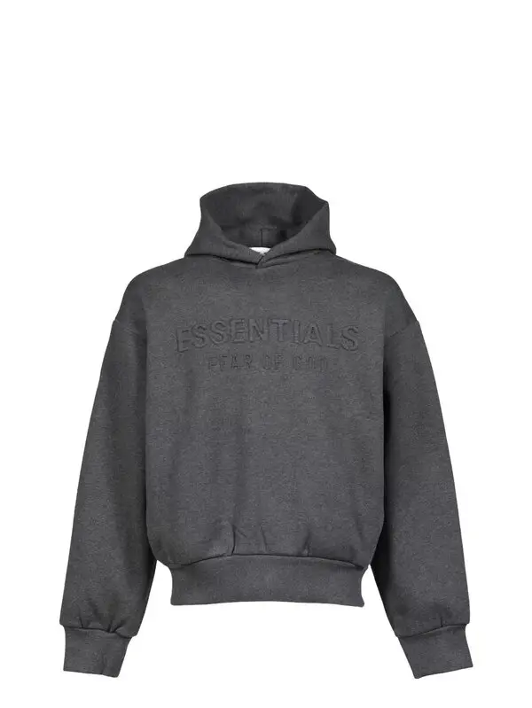 ESSENTIALS Classic Logo Hoodie - Grey
