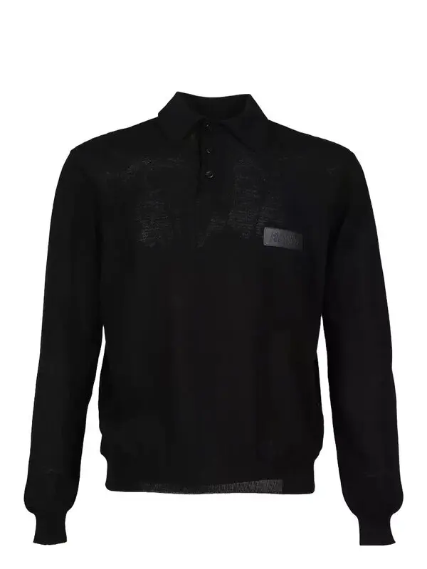 MAGLIANO Polina Logo-patch Polo Shirt - Black