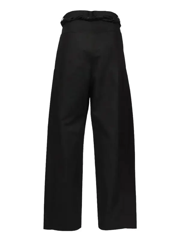 HYEIN SEO Macramé-belt Wide-leg Trousers - Black