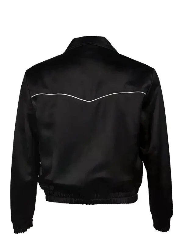 ERNEST W. BAKER Western Piped Track Jacket - Black