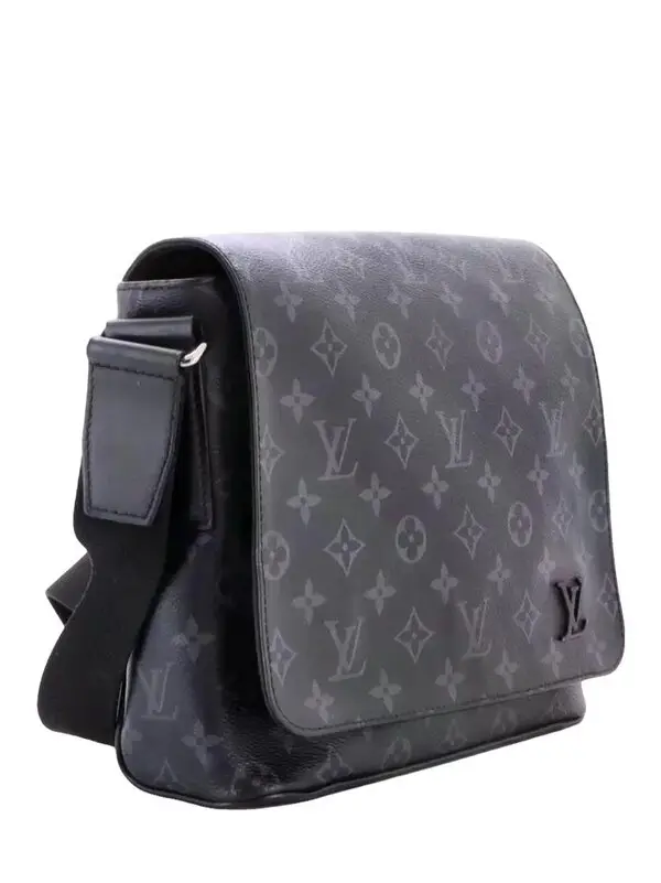 LOUIS VUITTON District Messenger Bag Monogram Eclipse Canvas Pm Crossbody Bag - Black