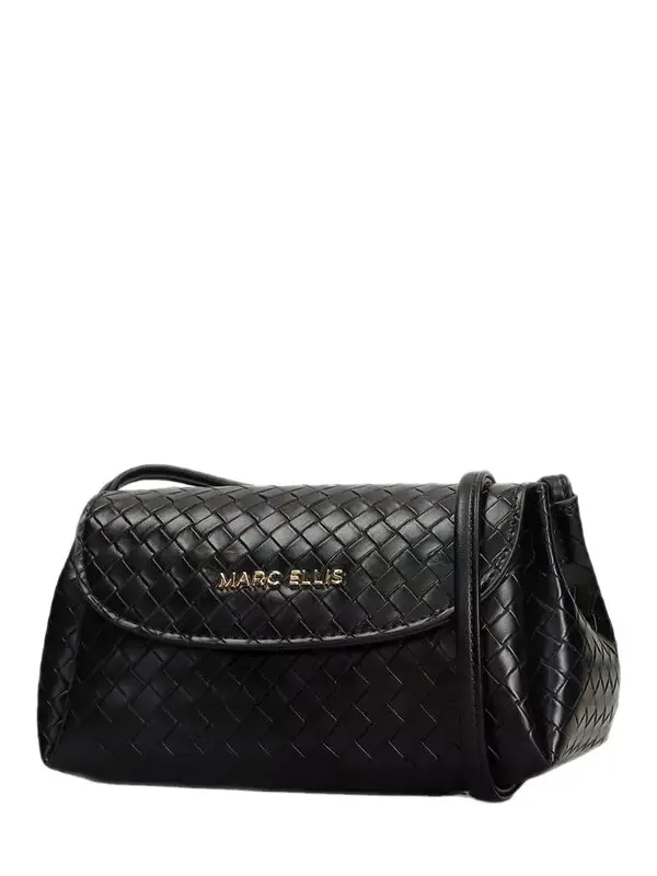 MARC ELLIS Milenka Woven Shoulder Bag - Black