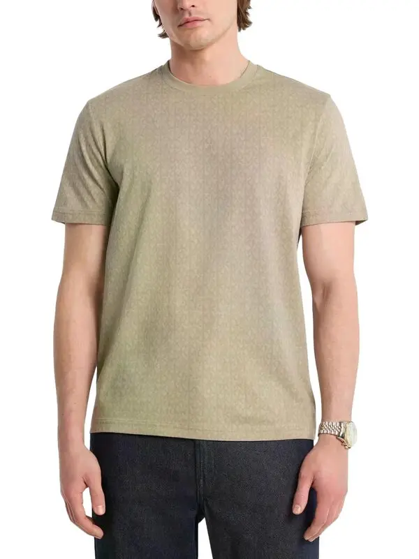 Michael Kors Monogram-print T-shirt - Neutrals
