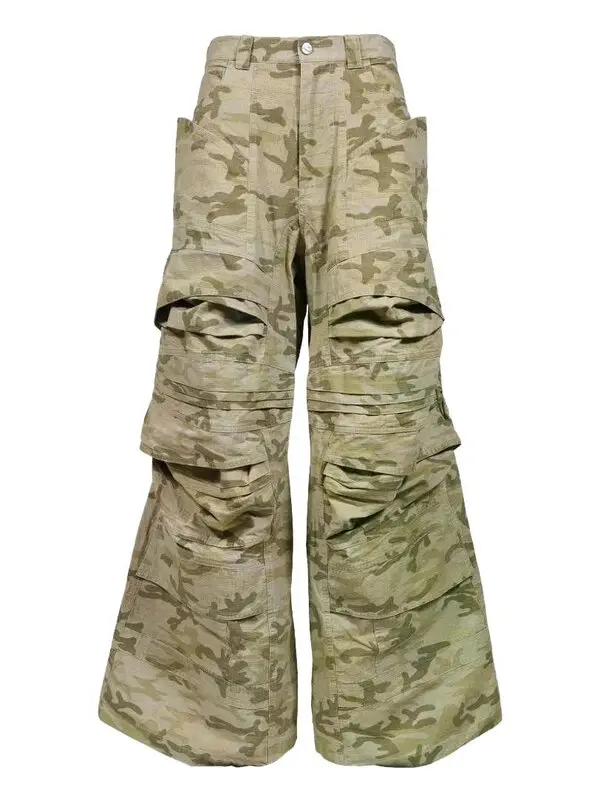 Natasha Zinko Cosmo Camouflage-print Cargo Trousers - Neutrals