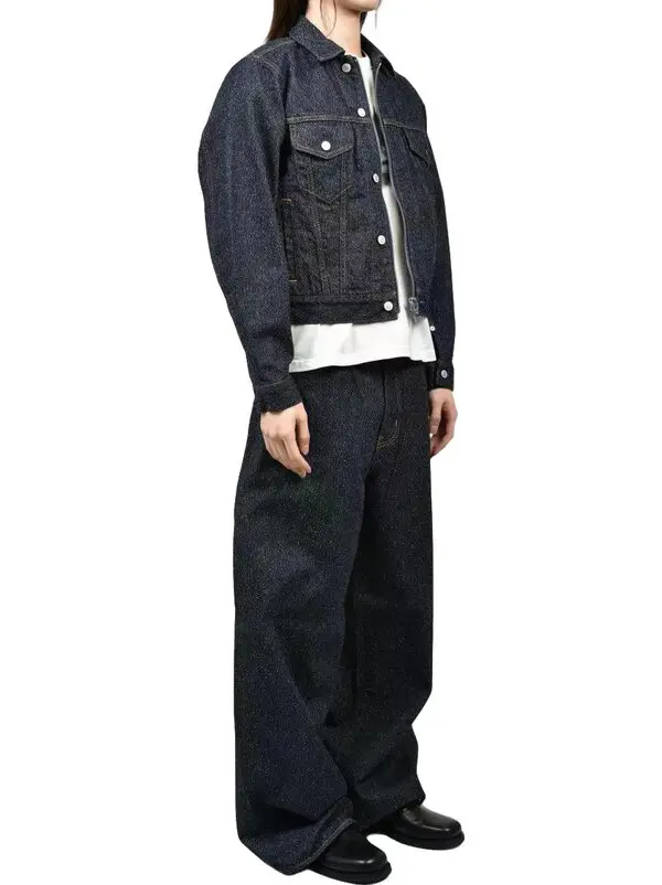 MASU Zip-up Denim Jacket - Blue