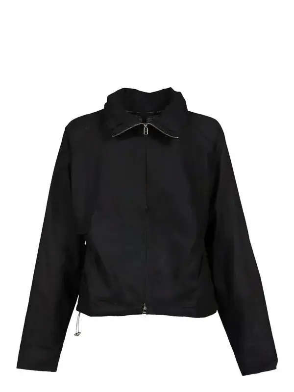 _J.L - A.L_ Gathered-collar Jacket - Black