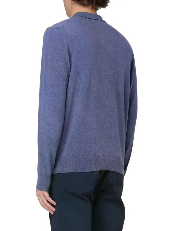 XC Fine-knit Polo Shirt - Blue