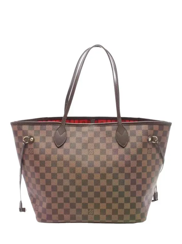 LOUIS VUITTON Neverfull Damier Ebene Tote Bag - Brown