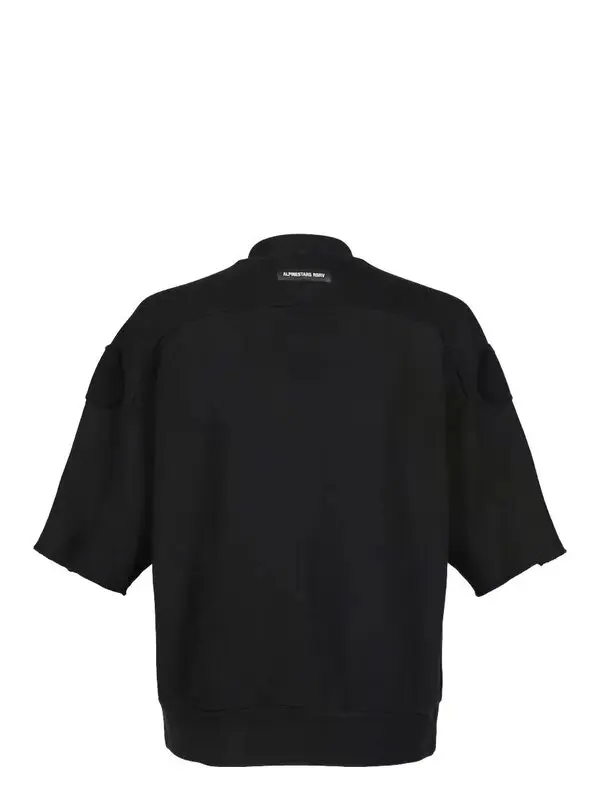 ALPINESTARS Logo-embroidered Raw-edge T-shirt - Black