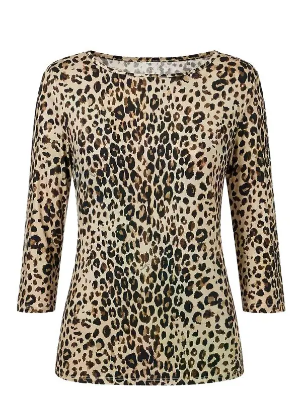 Marella Leopard-print Top - Neutrals