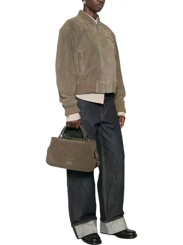 COCCINELLE Suede-finish Leather Tote Bag - Brown
