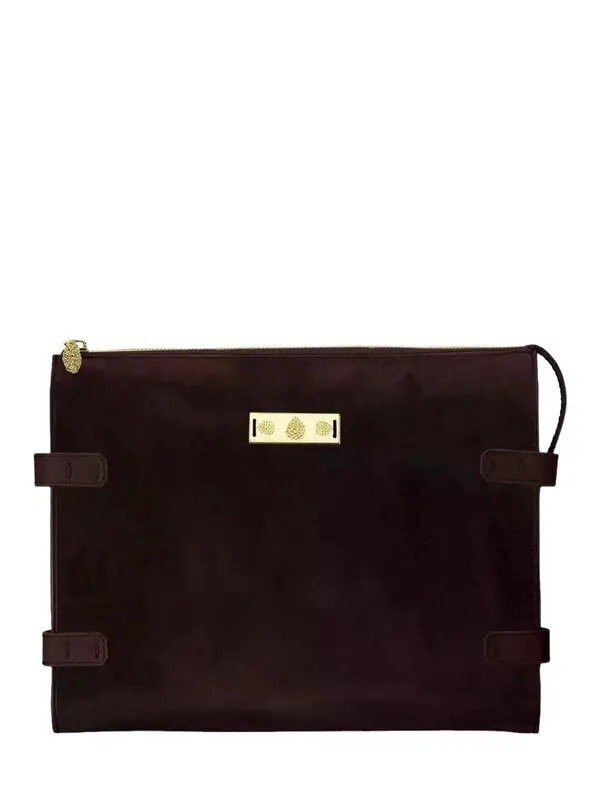Tyler Ellis Dean Suede Messenger Bag - Brown