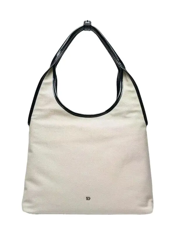 STAND OIL Ringo Canvas Buckle-strap Shoulder Bag - Neutrals