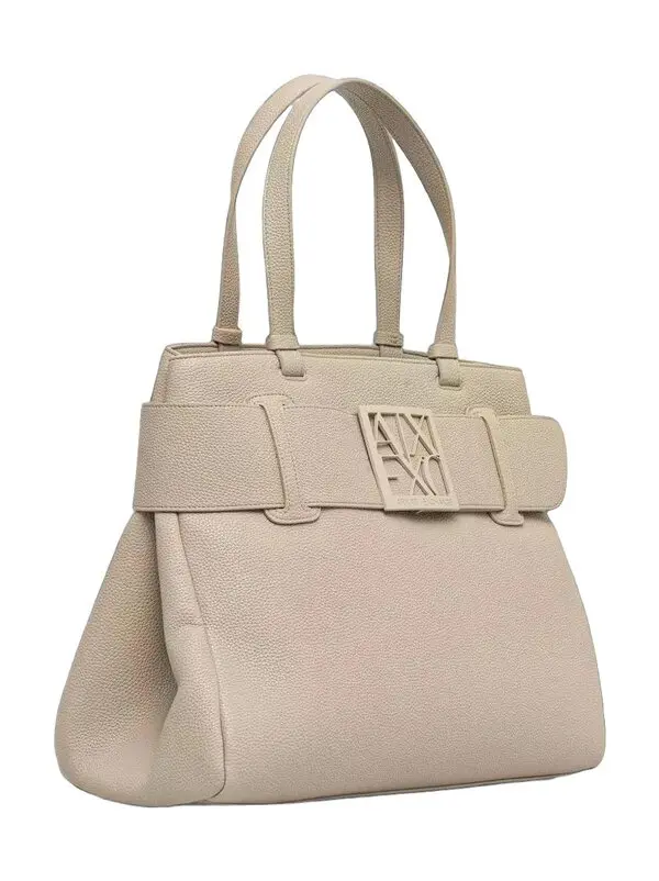 Armani Exchange Logo-plaque Tote Bag - Neutrals