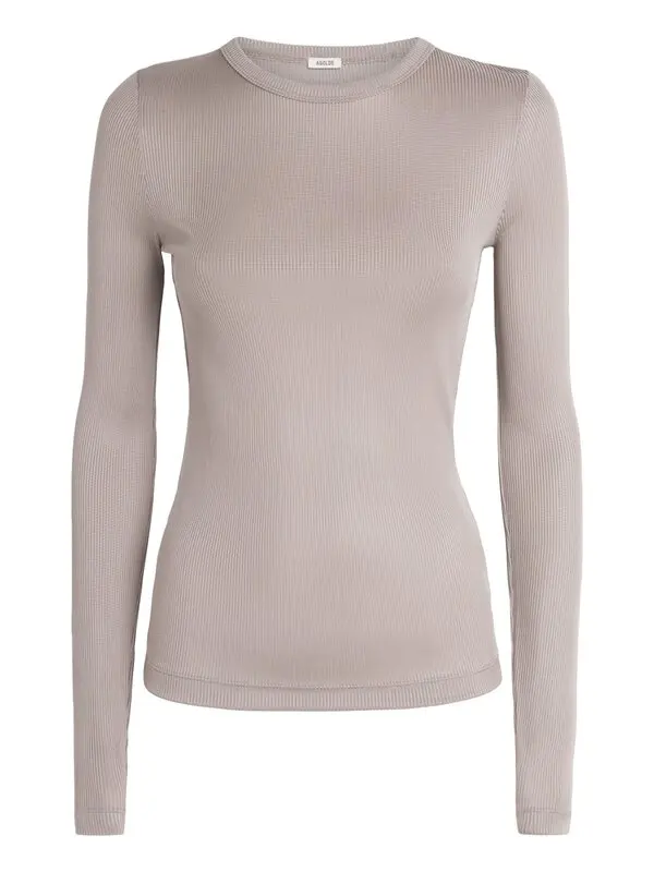 AGOLDE Ribbed Delphi Top - Grey
