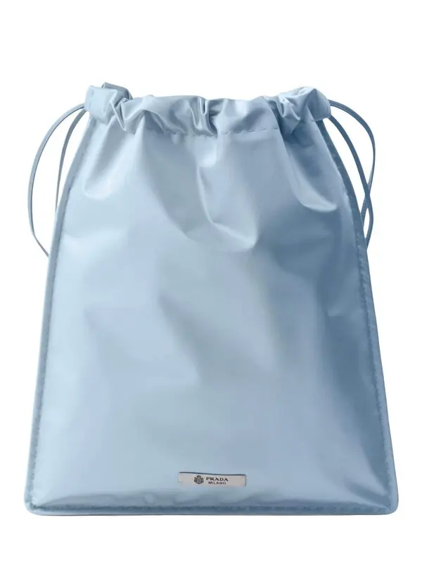 Prada Silk Duchesse Wish Pouch - Turquoise