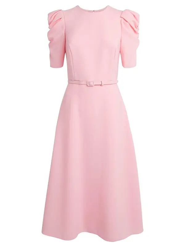 Carolina Herrera Crepe Midi Dress - Pink