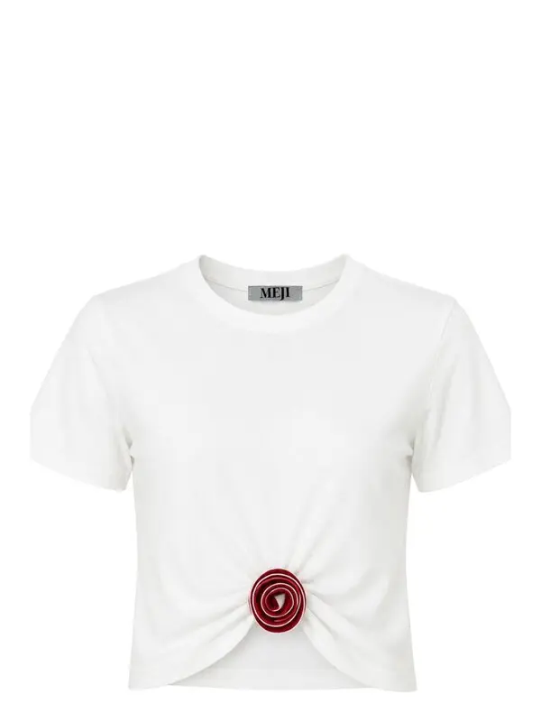 MEJI Flower T-shirt - White