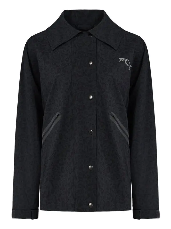 PCFG Free Heaven Leopard Track Suit Jacket - Black