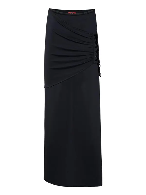 PCFG Free Heaven Slit Long Skirt - Black
