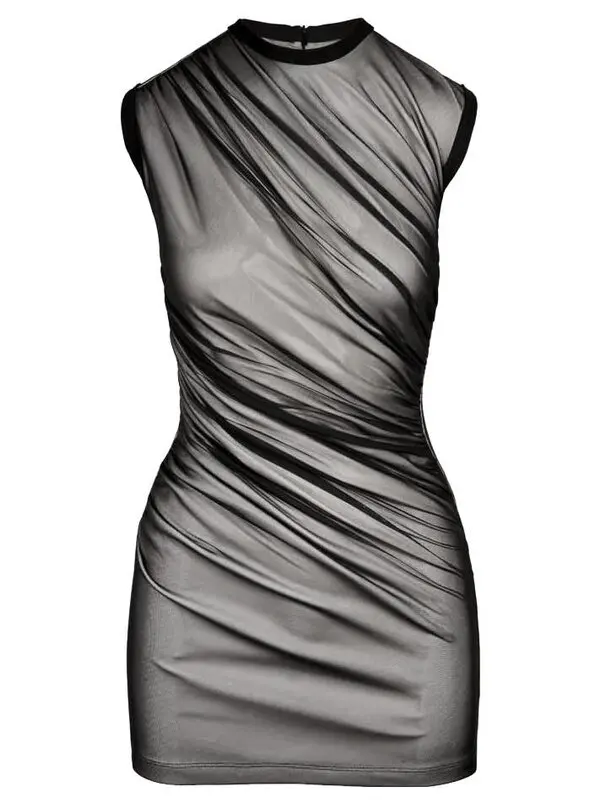 IOANA CIOLACU Swirl Mini Dress - Black/white