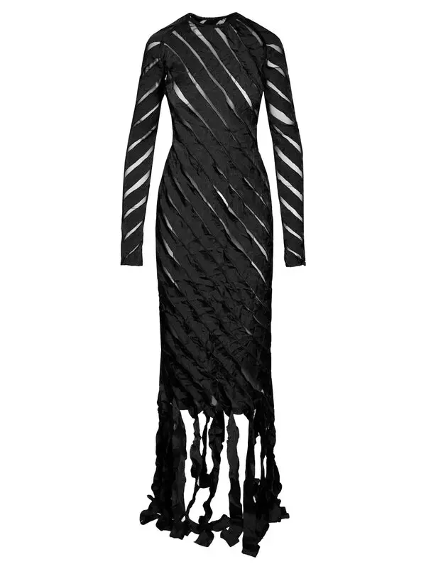 IOANA CIOLACU Spiral Dress - Black