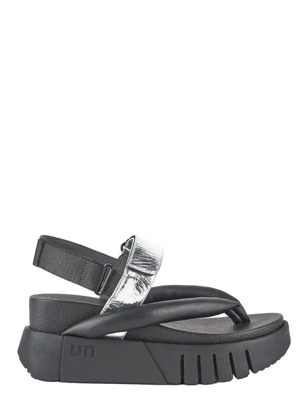 United Nude Black / Silver Delta Tong Silver - Black/silver