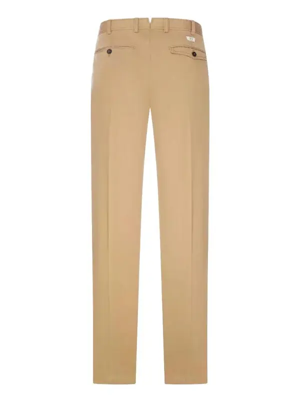 PT TORINO Cotton Straight-leg Trousers - Neutrals