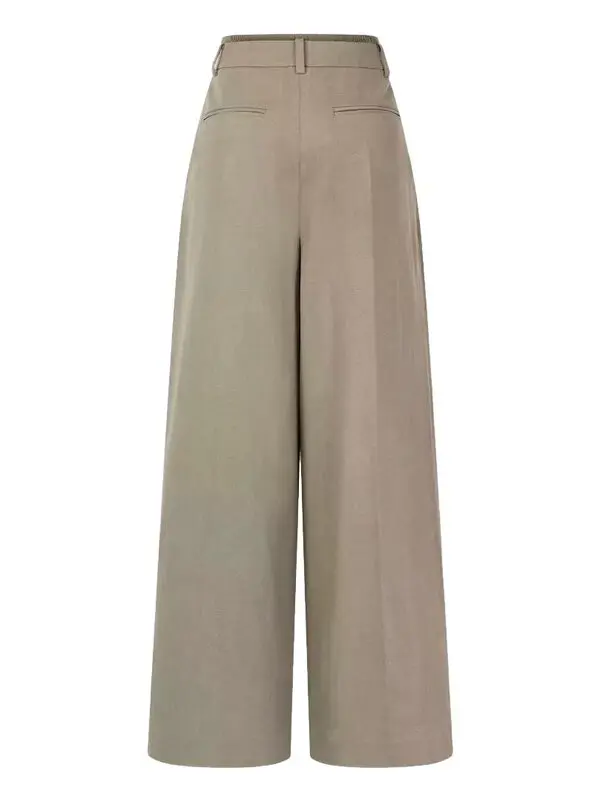 STUDIO TOMBOY Pintuck Wide-leg Trousers - Neutrals