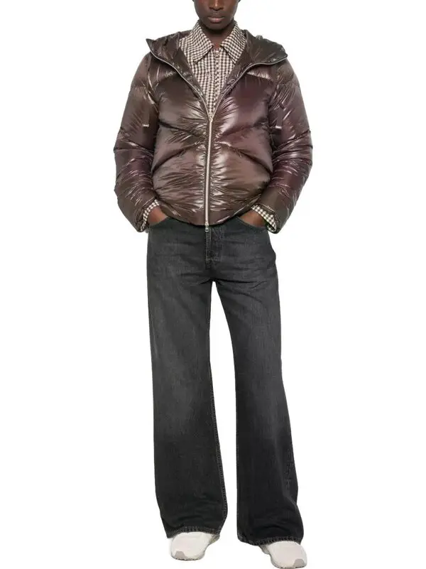 Herno Quilted Hooded Jacket - Brown