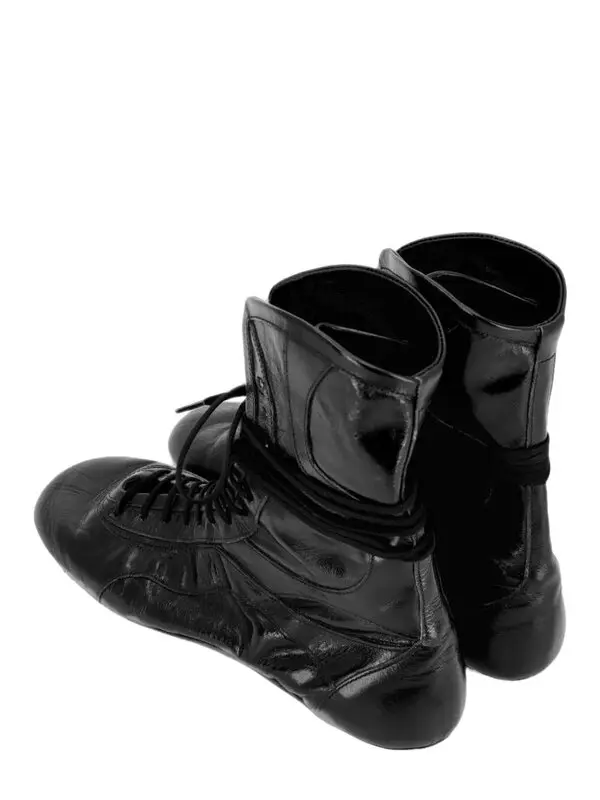 Dries Van Noten Leather High-top Sneakers - Black