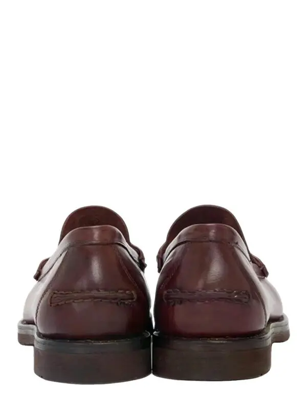 Visvim Penny-slot Leather Loafers - Red