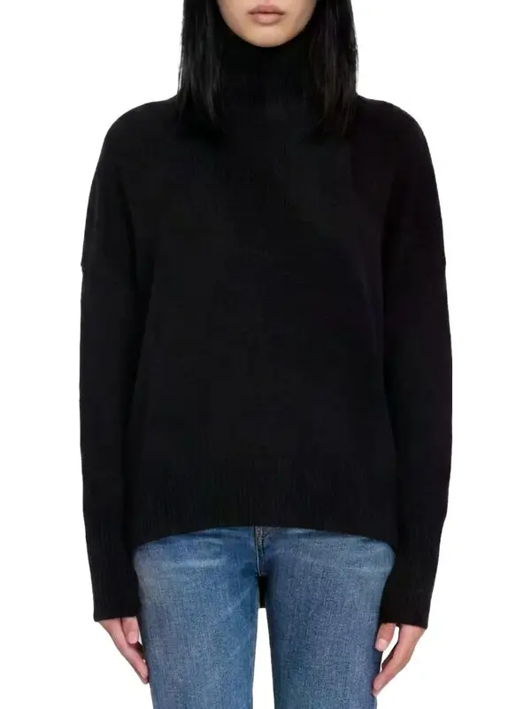 LISA YANG Cashmere Roll-neck Sweater - Black