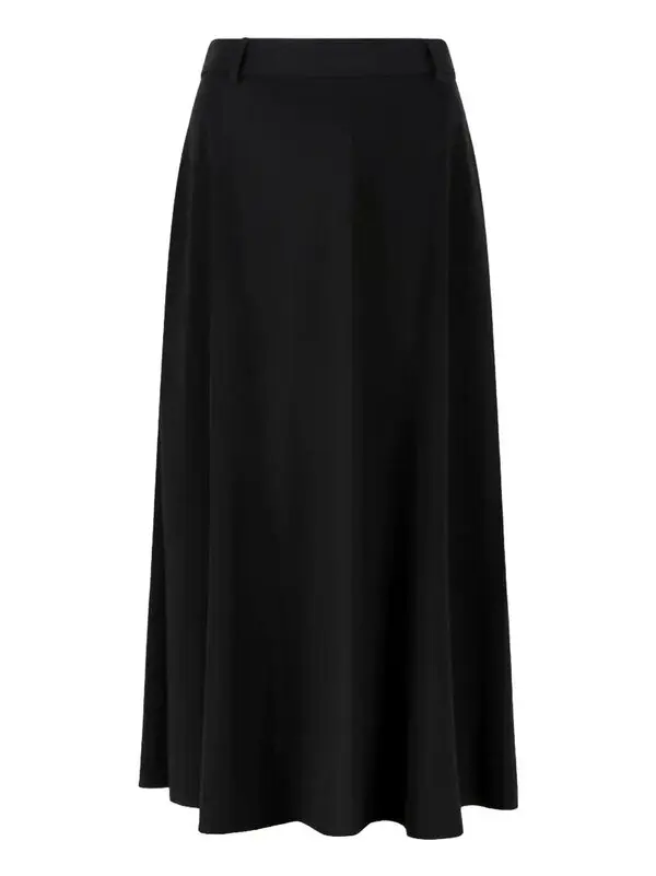 DOUUOD A-line Flared Skirt - Black