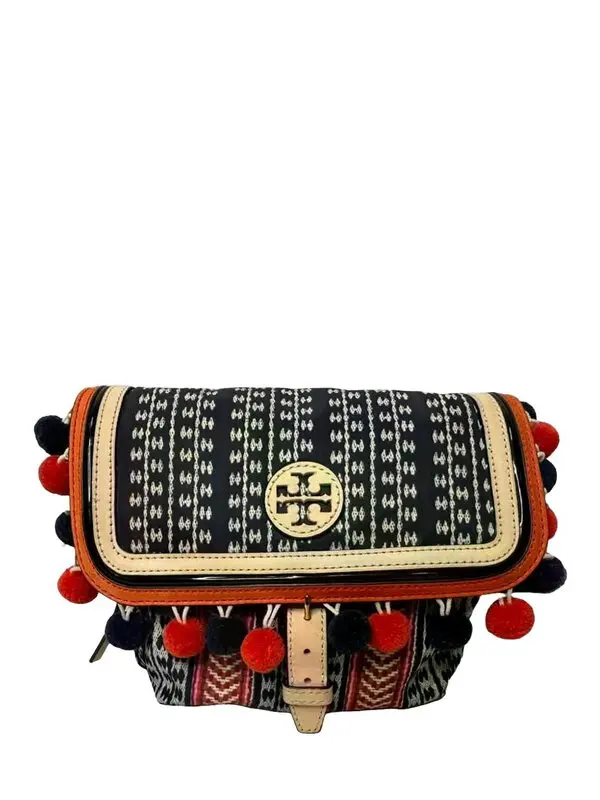 Tory Burch Scout Pom-pom Crossbody Bag - Blue