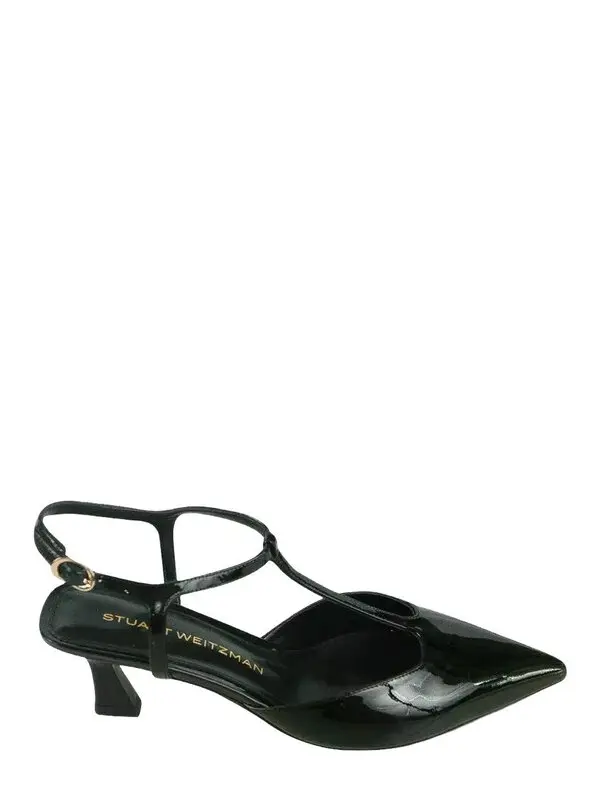 STUART WEITZMAN Vinnie T-strap Sandals - Black