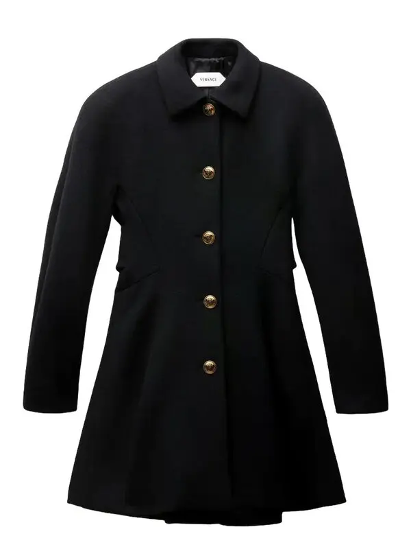 Versace Wool Coat - Black