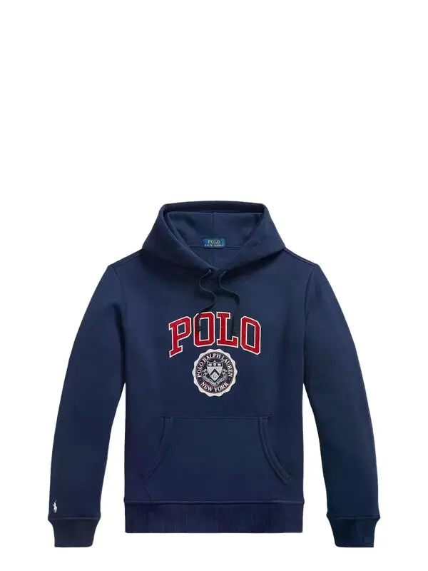 Polo Ralph Lauren Collegiate Logo Fleece Hoodie - Blue