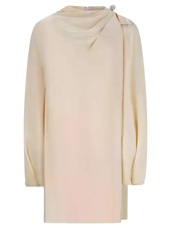 Giuseppe Di Morabito Draped Mini Dress - Neutrals